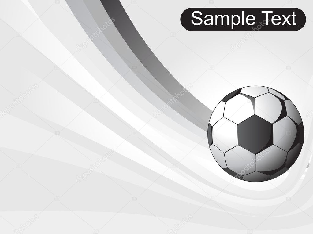Isolated soccer ball with sample text Stock Vector by ©alliesinteract ...