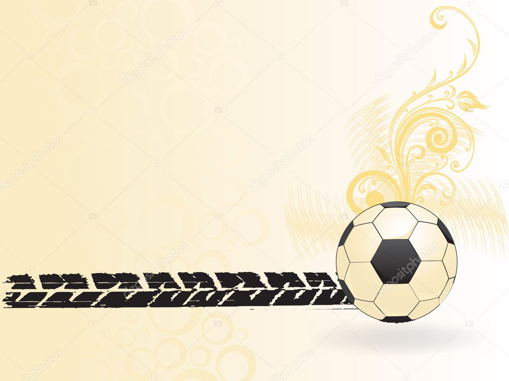 Football with road sign background Stock Vector Image by ...