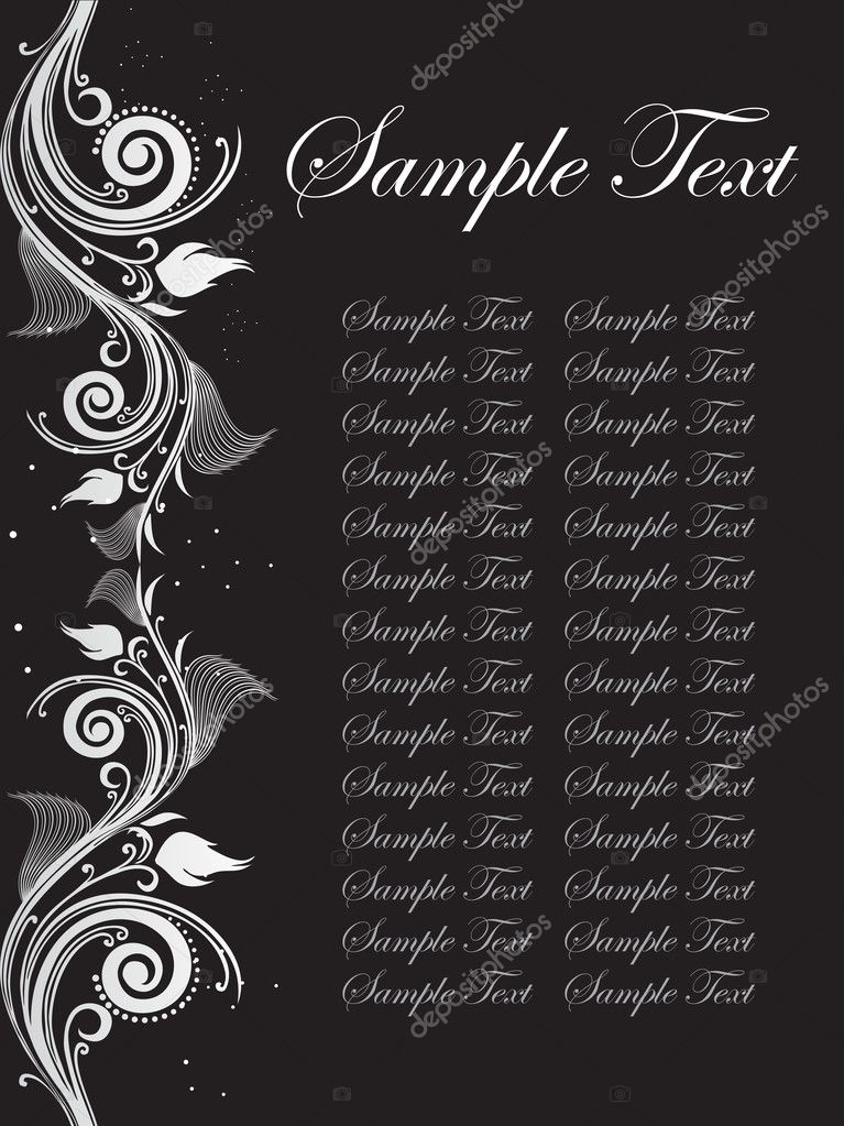 Floral sample text background Stock Vector Image by ©alliesinteract ...