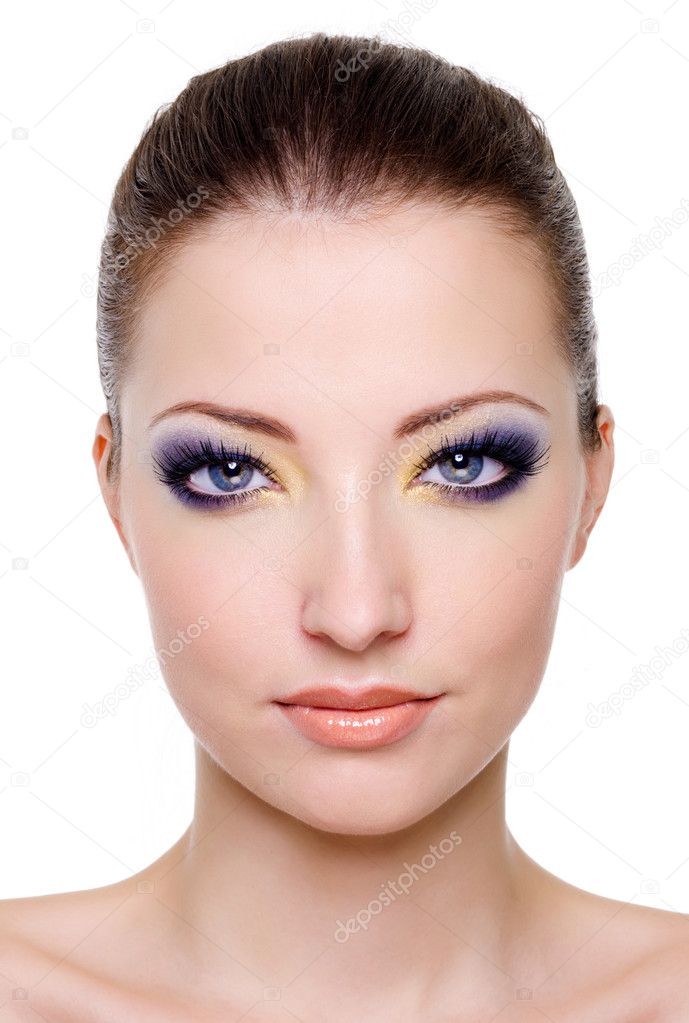 Female face with fashion makeup — Stock Photo © valuavitaly #1547285