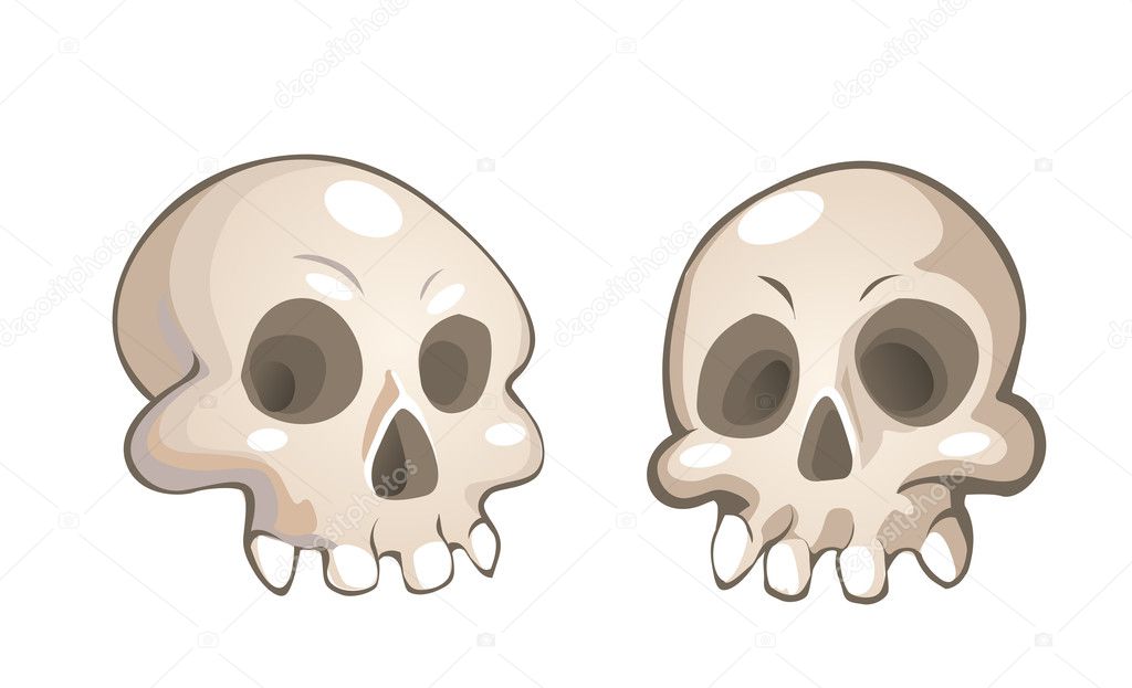 Vector cartoon skulls — Stock Vector © yadviga #1461843 Vector cartoon skulls — Stock Vector © yadviga #1461843