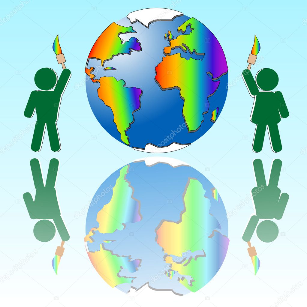 Green world Stock Vector Image by ©brux17 #1584808