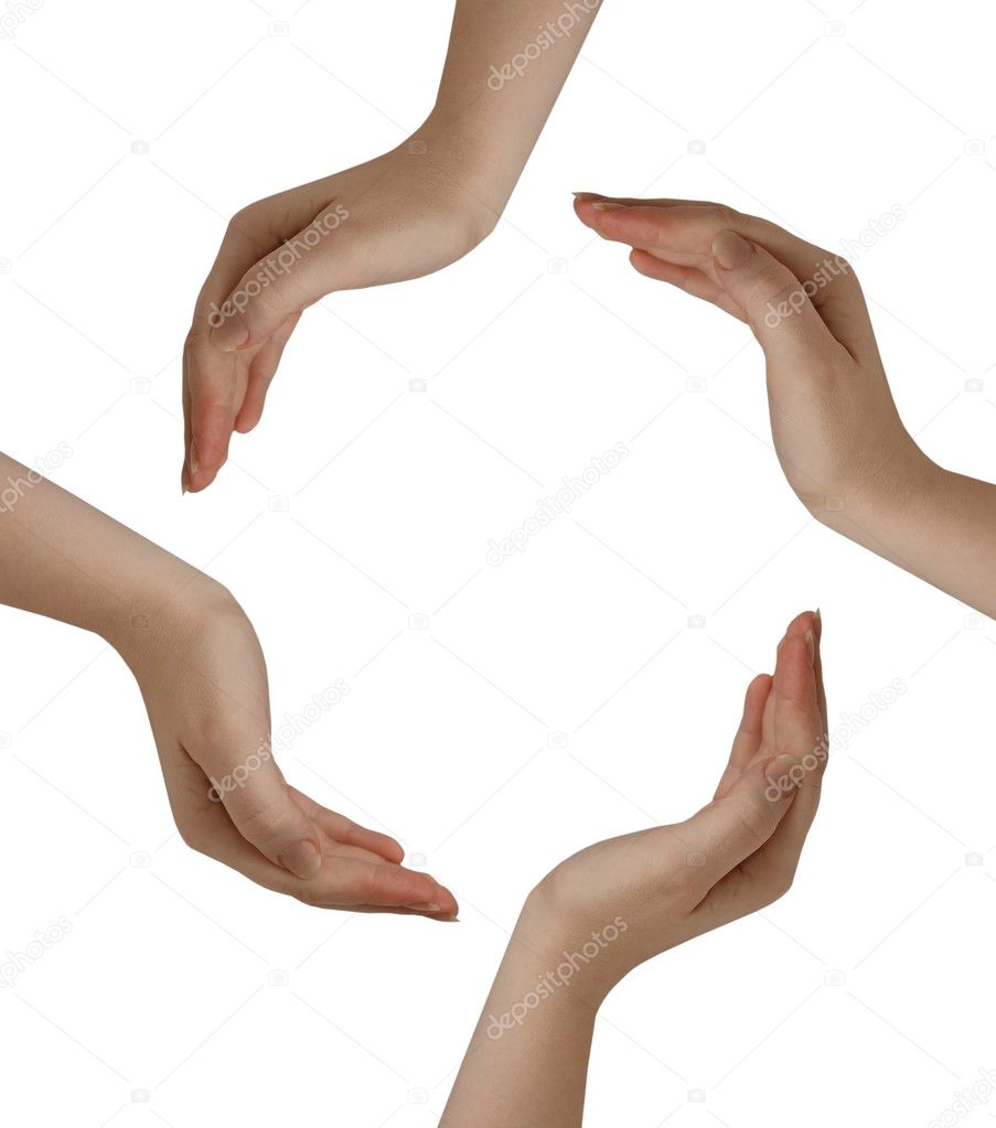 Circle made of hands Stock Photo by ©Tomukas 1810025