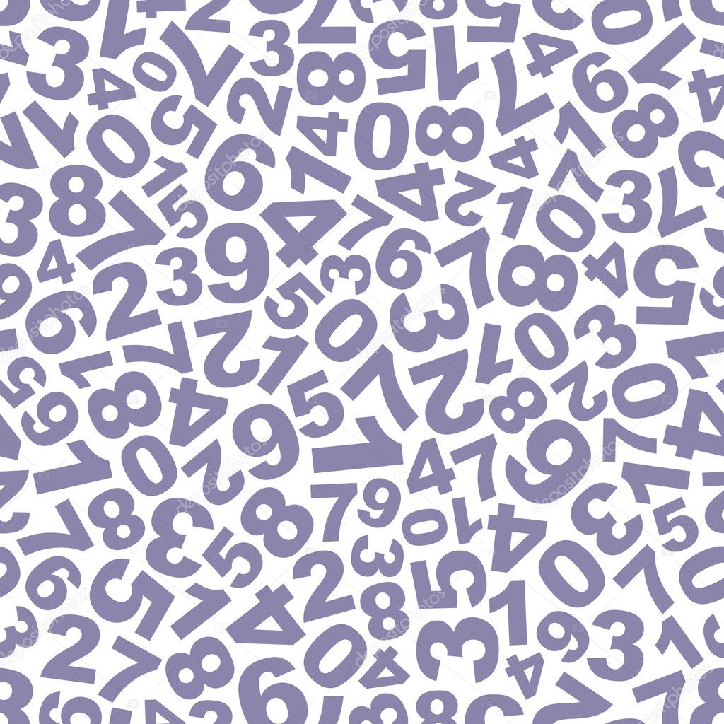 Seamless background with numbers Stock Vector Image by ©studiom1 #2558705