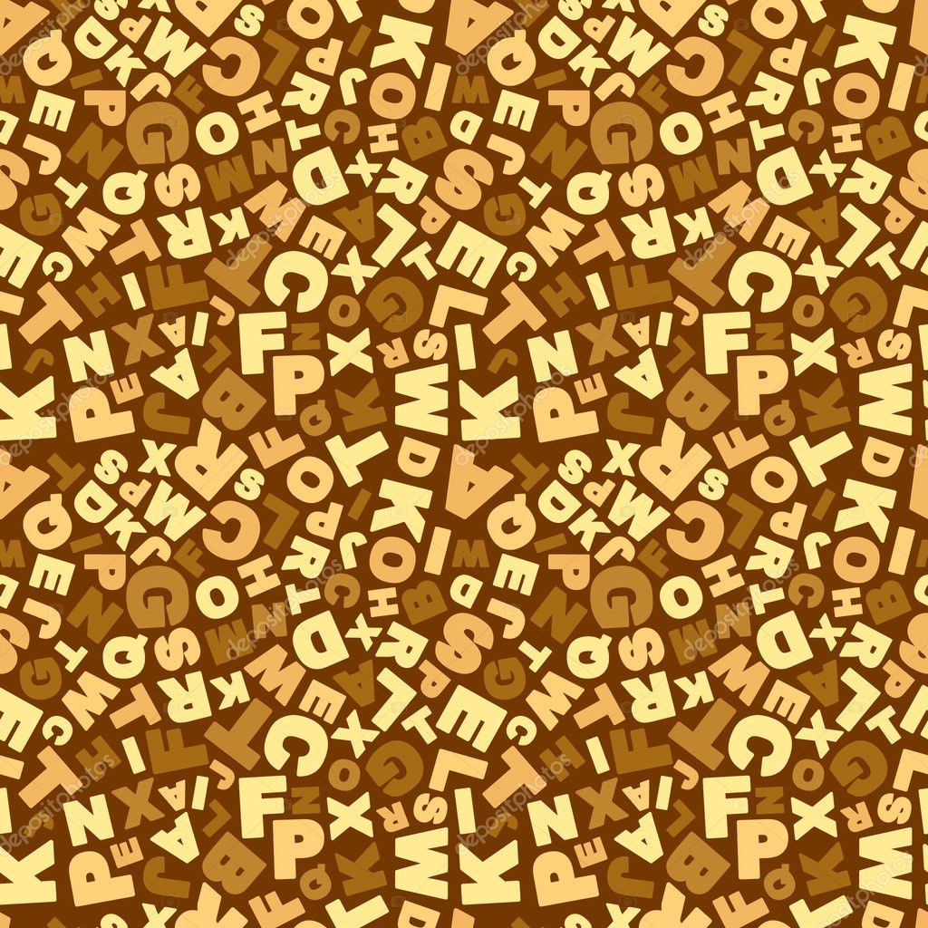 Seamless background with letter mix. Stock Vector Image by ©studiom1 ...