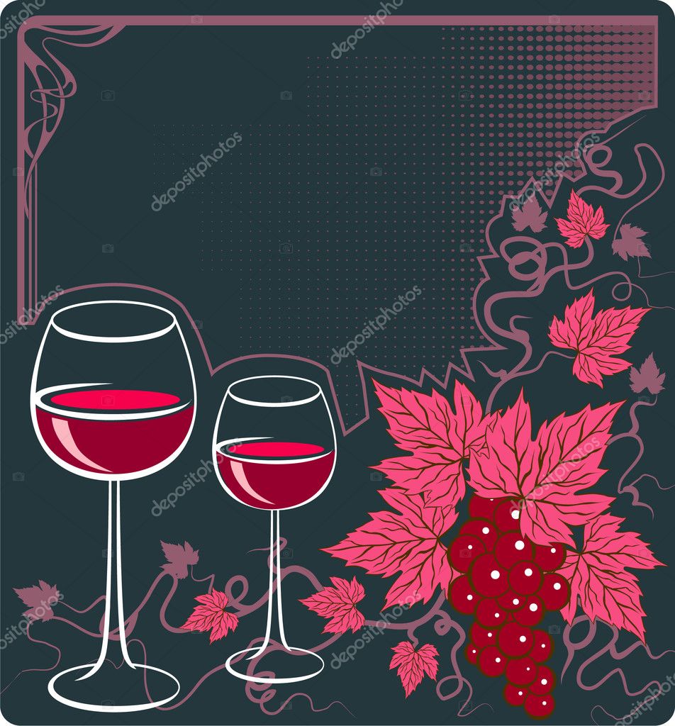Vino tinto Vector de stock #1456966 de ©luneelena
