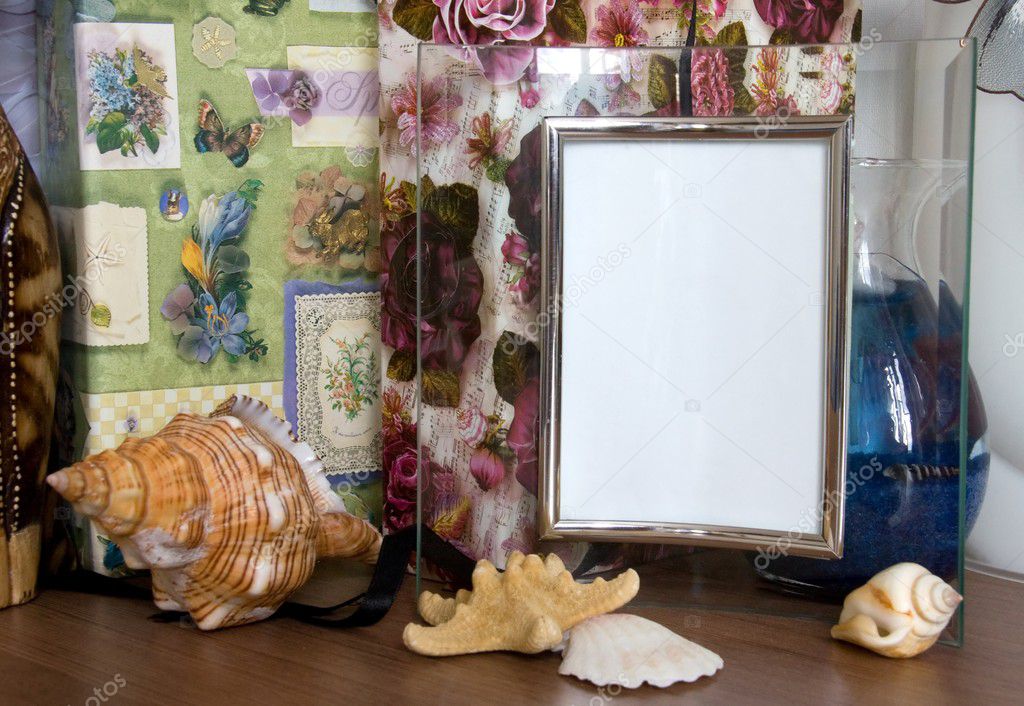 Photo Frame and Photo Albums — Stock Photo © Kitigan #1641017