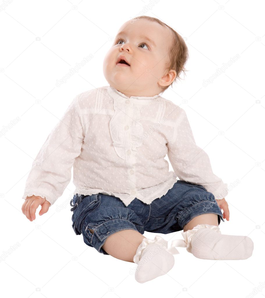 Cute baby looking up Stock Photo by ©VadimPP 1461863