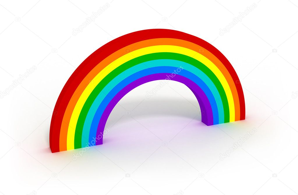 Rainbow 3D — Stock Photo © okeen_ #1806269