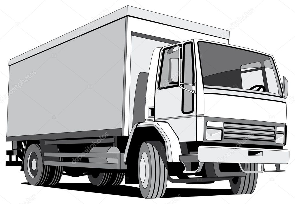 BW furgon Stock Vector Image by ©bussja #1467009