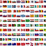 257 world flags complete collection — Stock Photo © creactivomx #1344862