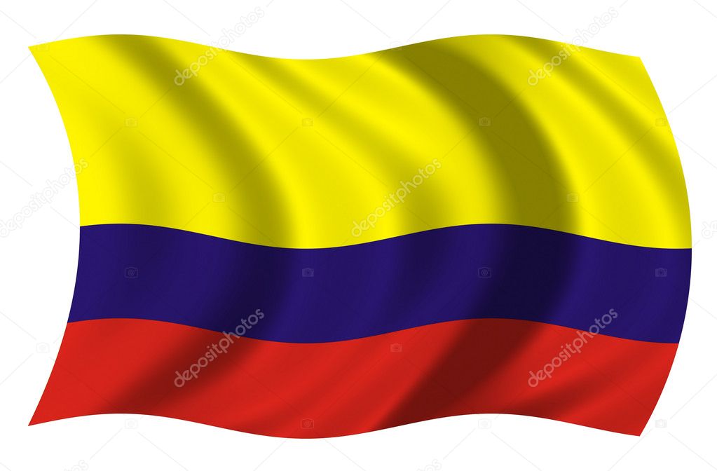 Bandera Colombia — Stock Photo © pakmor #1643013