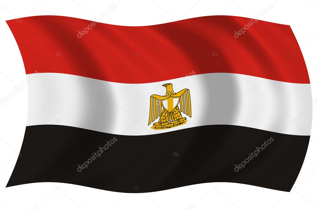 Bandera Egipto — Stock Photo © pakmor #1643133