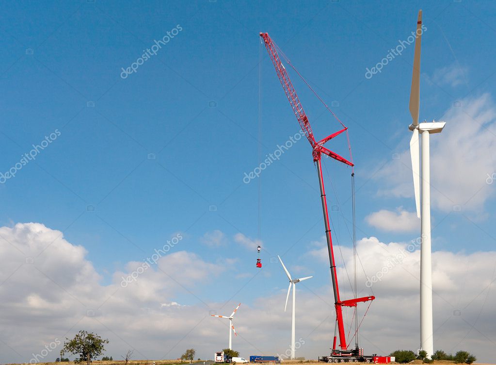 Wind Turbine Repairing — Stock Photo © Nickondr #1479462 Wind Turbine Repairing — Stock Photo © Nickondr #1479462