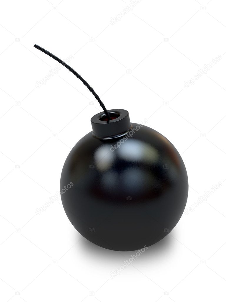 Bomb in old style with a wick — Stock Photo © madbit #2573353