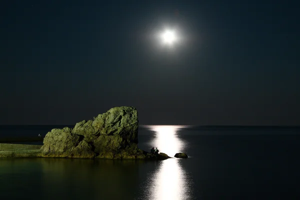 Moon over sea - Stock Image - Everypixel