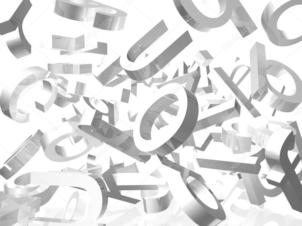 White background with letters Stock Photo by ©magraphics 2609573