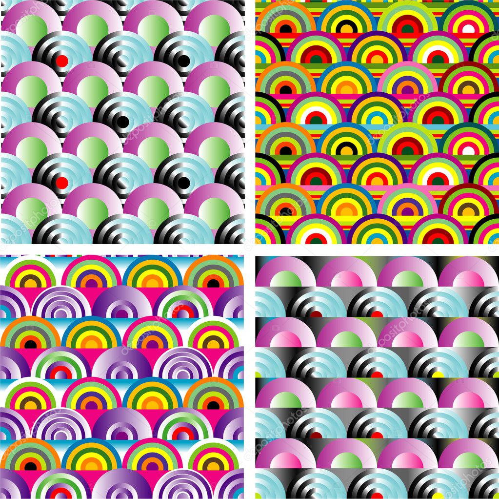 Seamless rainbow wallpaper Stock Vector by ©iralu1 1563570
