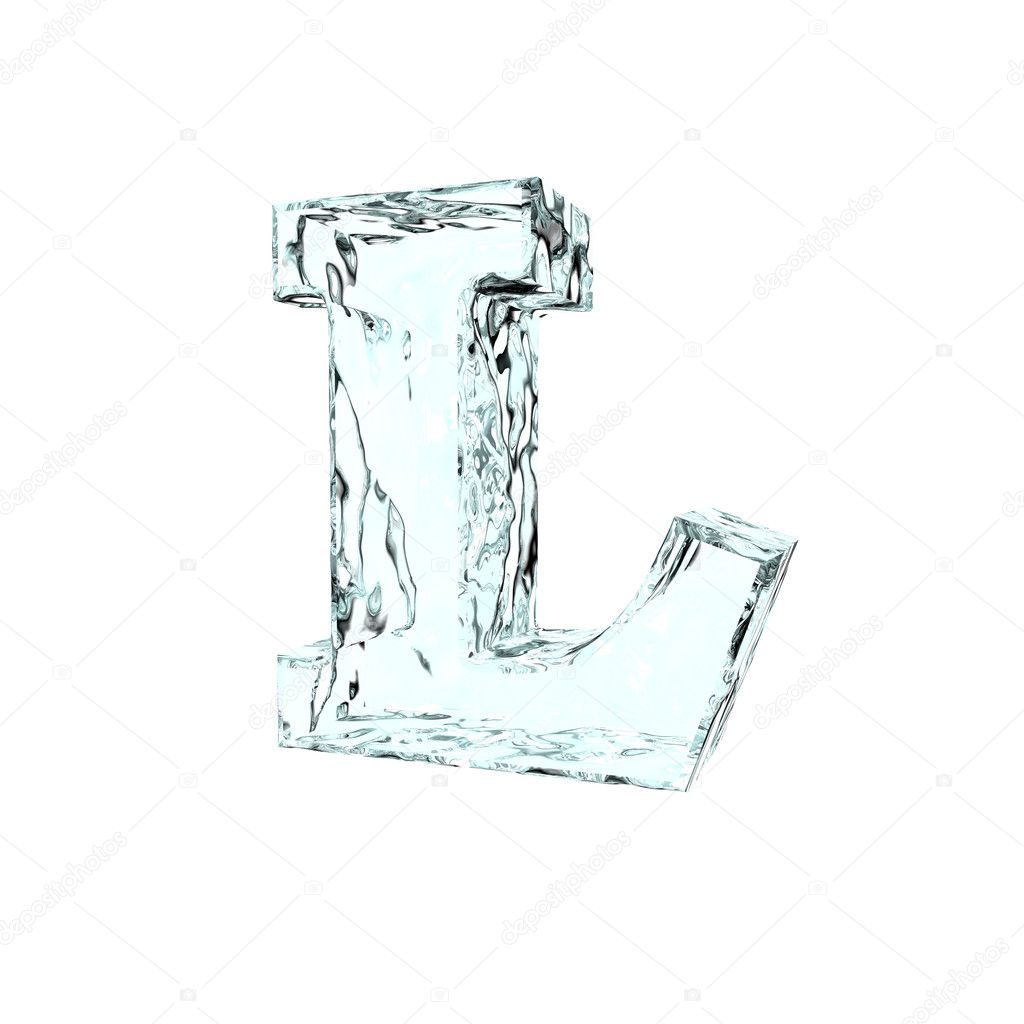 Frozen letter L Stock Illustration by ©drizzd #1661712