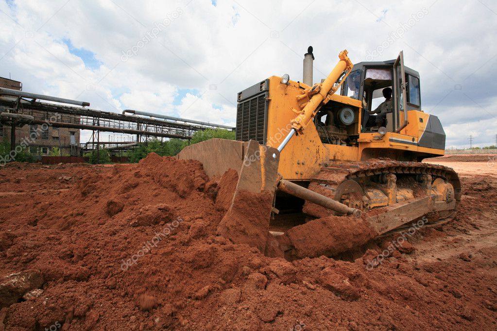 The heavy building bulldozer Stock Photo by ©SPLAV_SK 1523488