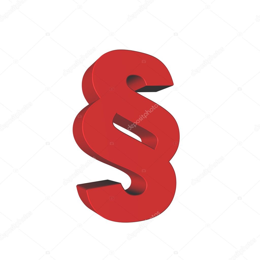 Paragraph Symbol Red 3D — Stock Photo © limbi007 #1538871