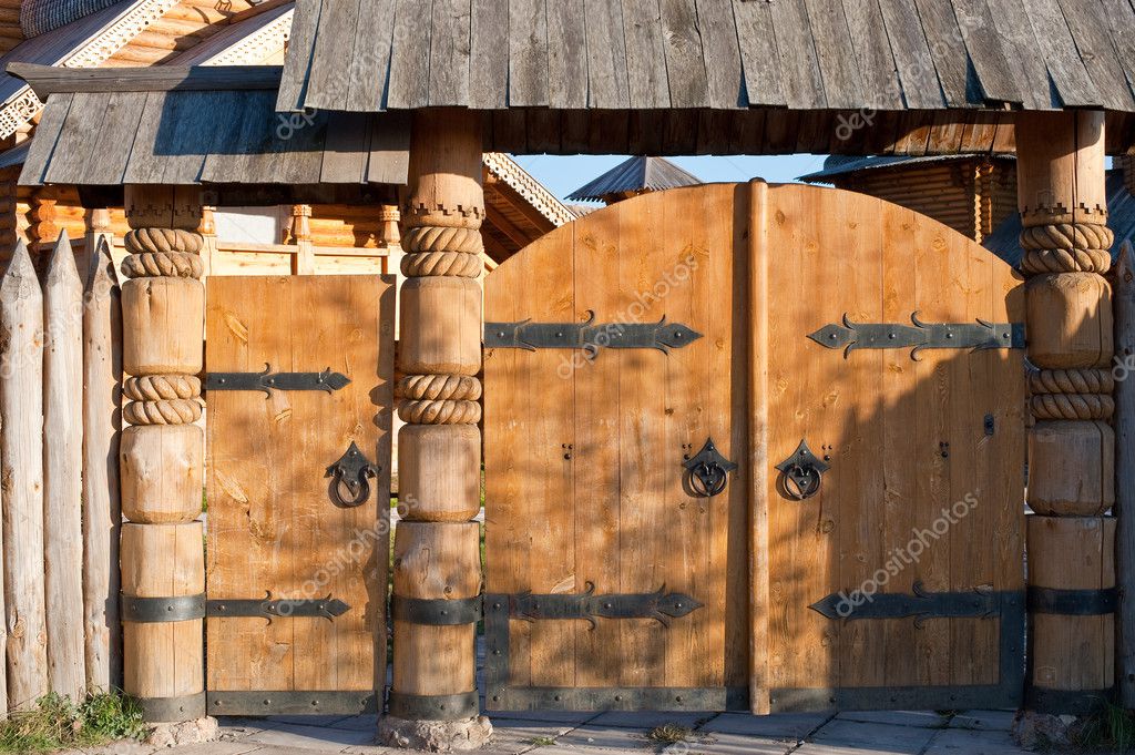 Wooden gate — Stock Photo © galdzer #2653631