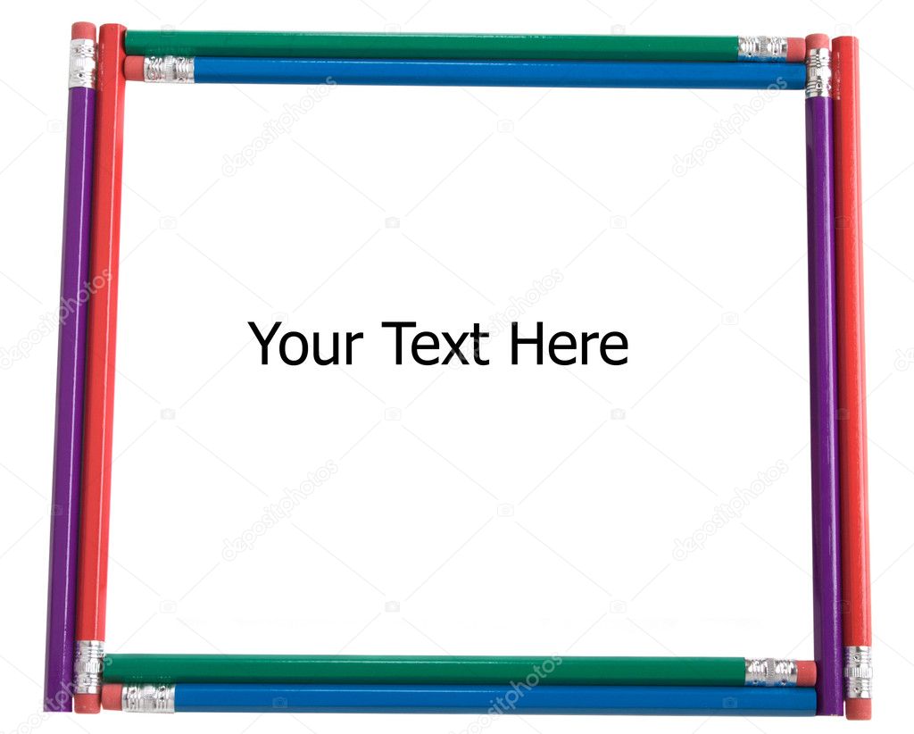 Pencil Border — Stock Photo © deepspacedave #1536426