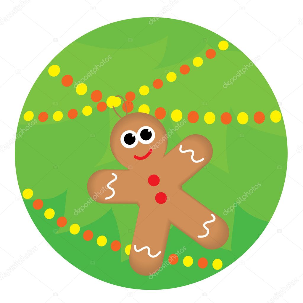 Gingerbread man Stock Vector by ©Lillllia 1691616