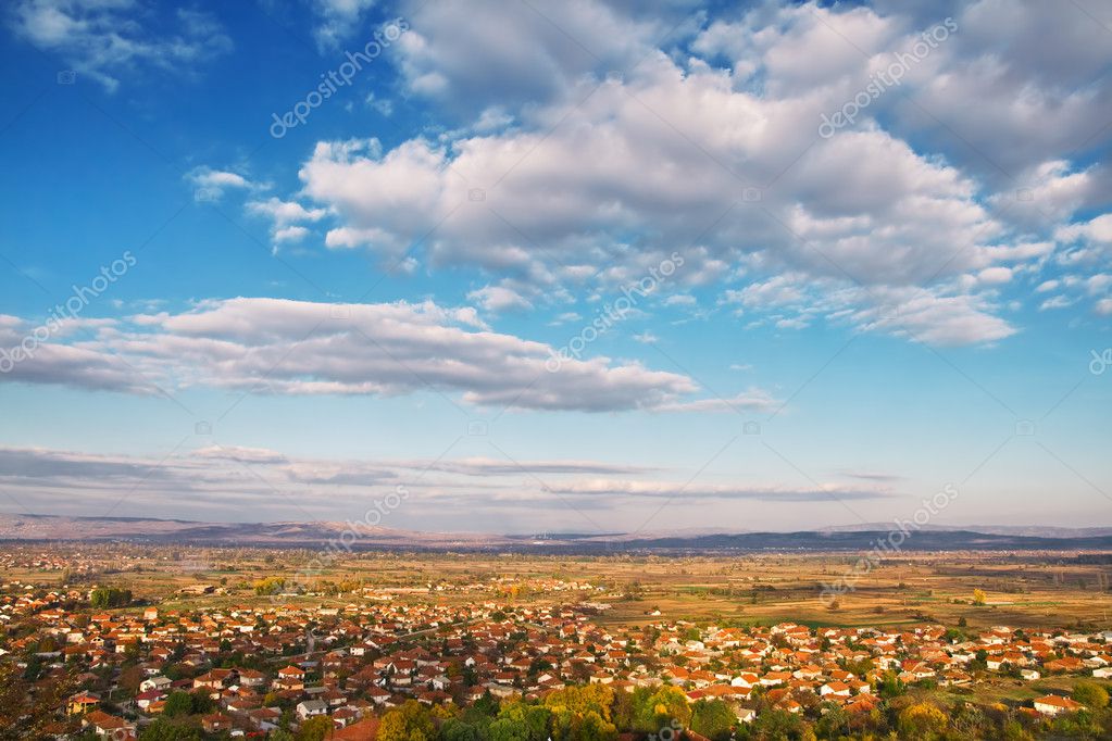 A panoramic view of Dracevo, Macedonia — Stock Photo © anatema #1552467