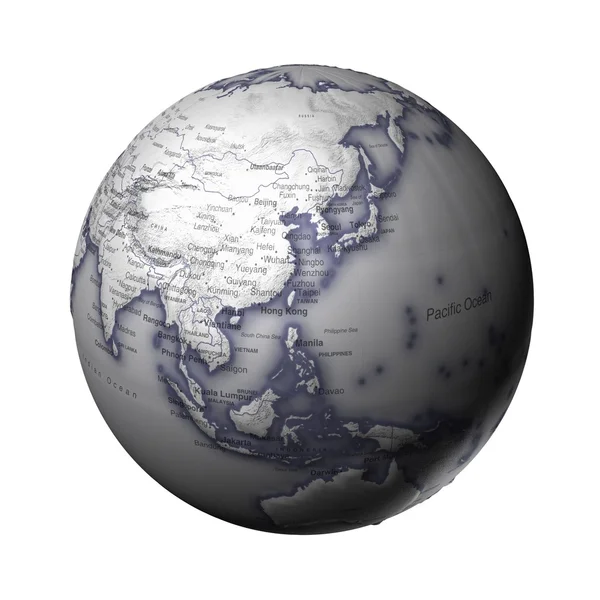 High detailed globe map Stock Photo by ©Baoooo 1747508