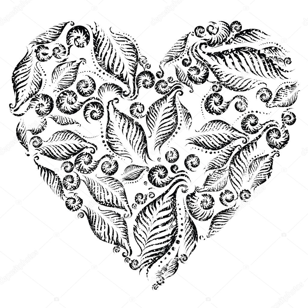 Decorative heart Stock Vector Image by ©kynata #1629128