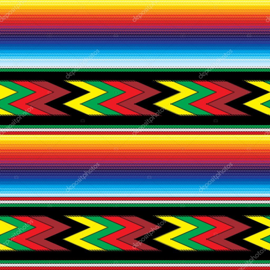 Seamless mexican colorful pattern — Stock Vector © kynata #1684375