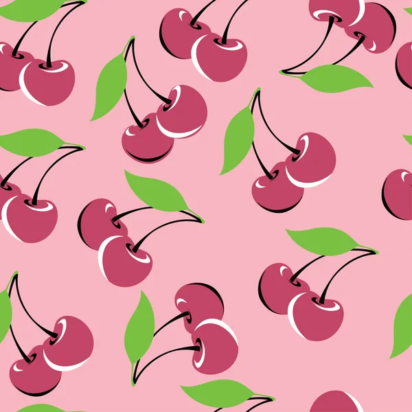 Seamless cherry Vector Art Stock Images | Depositphotos