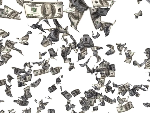 Flying dollar bills — Stock Photo © kengoru #1600761