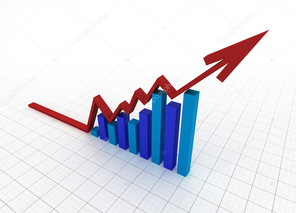 Business graph with grid — Stock Photo © ericmilos #1718745