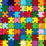 Seamless color puzzles background Stock Vector Image by ©scanrail #4541547