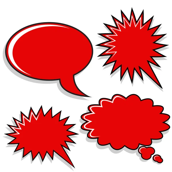 Red comic Vector Images | Depositphotos