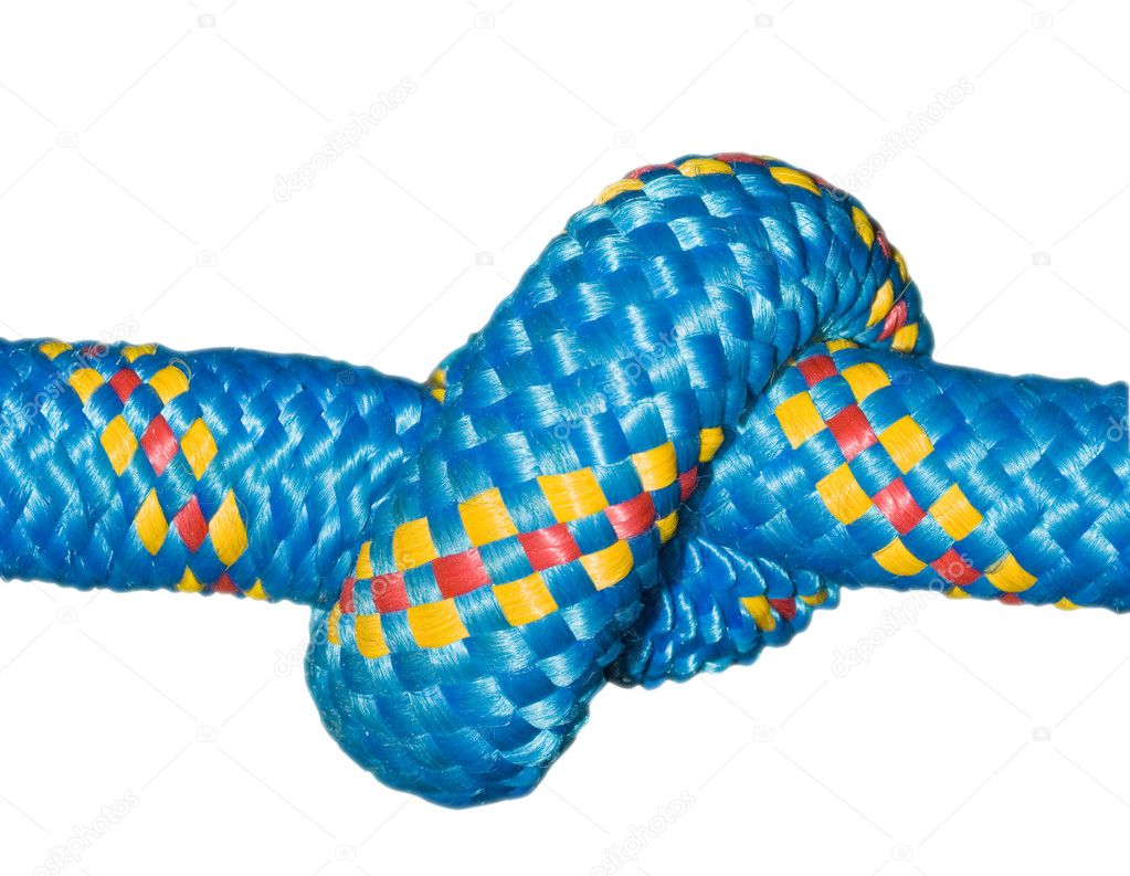 Tied up rope knot isolated Stock Photo by ©Molodec_ 1661533