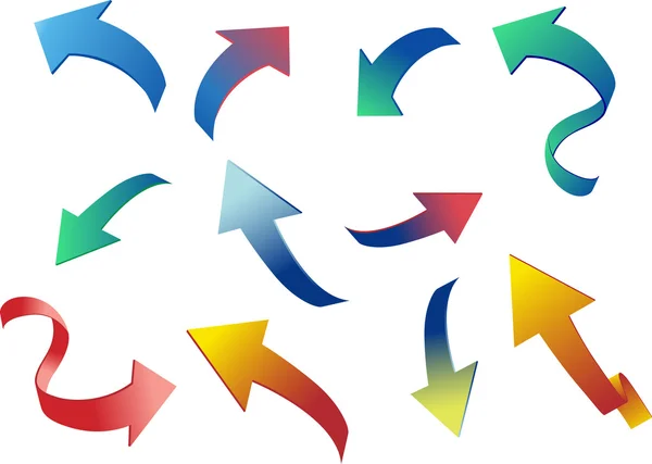 3d turning arrows Vector Art Stock Images | Depositphotos