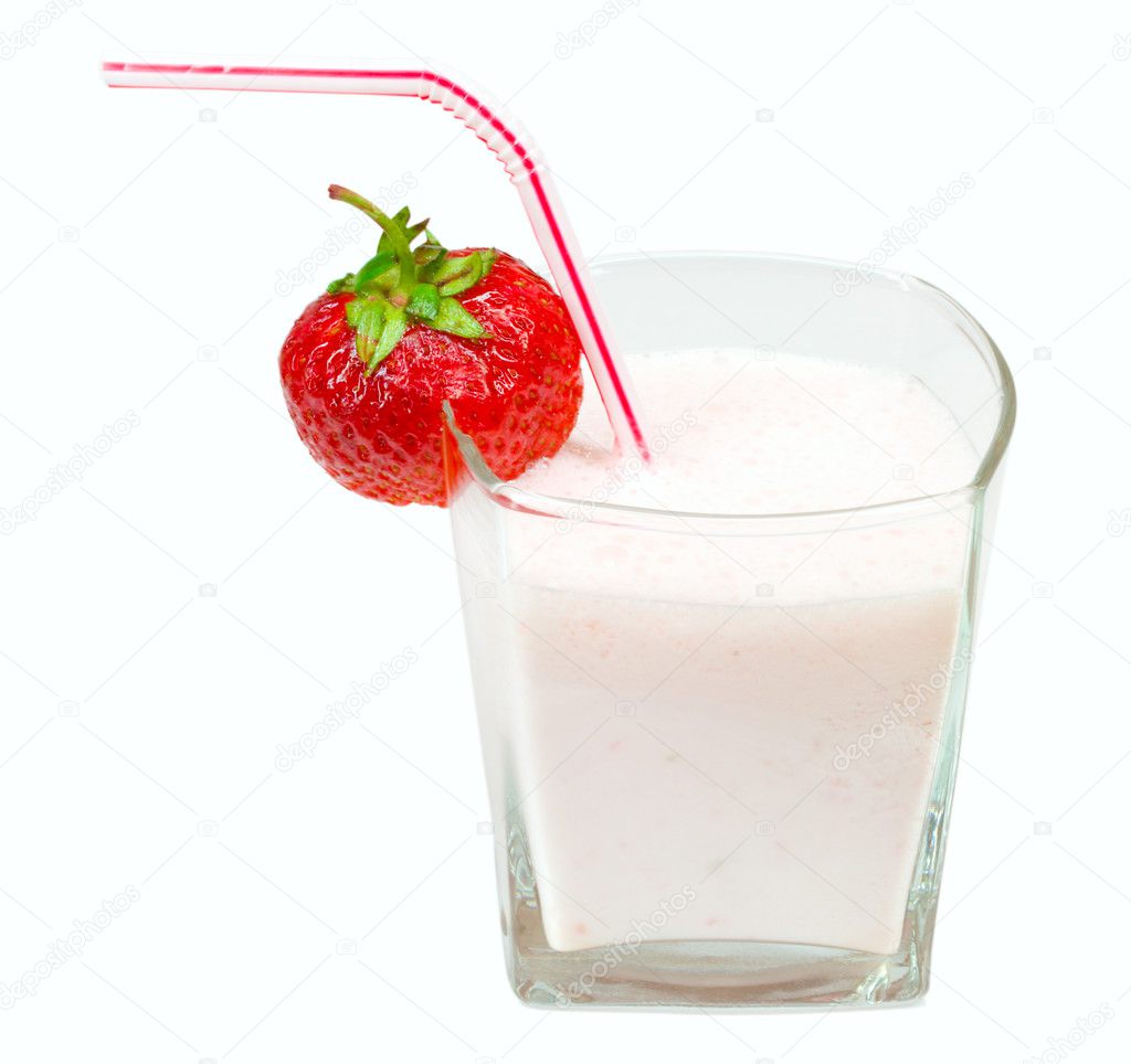Strawberry milkshake — Stock Photo © Alekcey #1745485