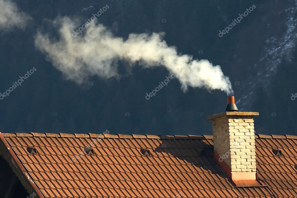 Roof and smoke Stock Photo by ©wildarrow 1673395