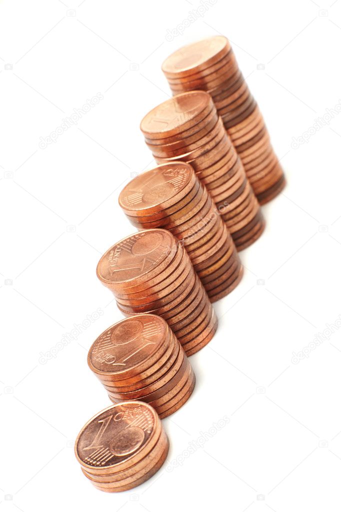Columns of coins Stock Photo by ©strelok 1663488
