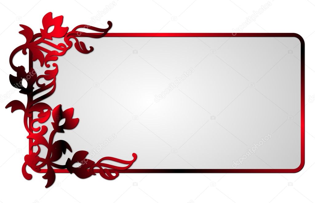 Marco rojo con estilo: fotografía de stock © pdesign #1749845 ...