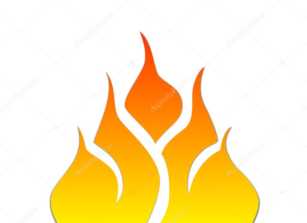 Flame symbol — Stock Photo © pdesign #1765407