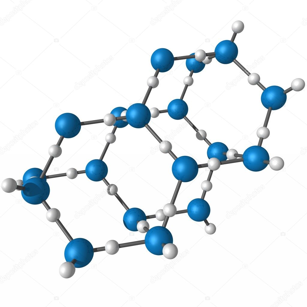 Molecule of an ice — Stock Photo © 3divan #1871423
