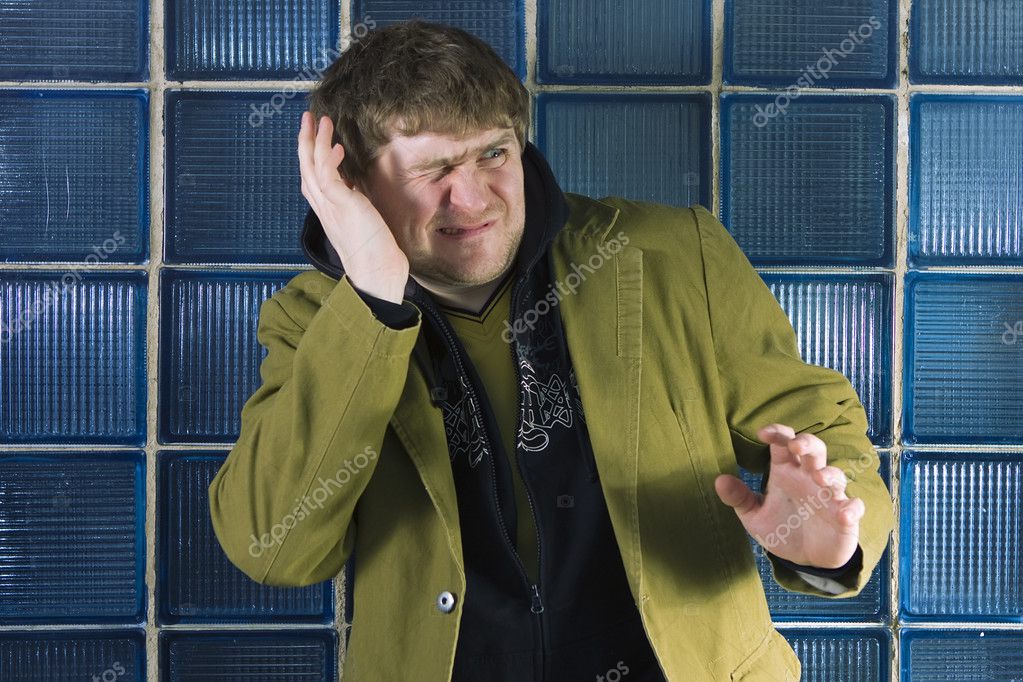 Scared man Stock Photo by ©sheftsoff 1726797