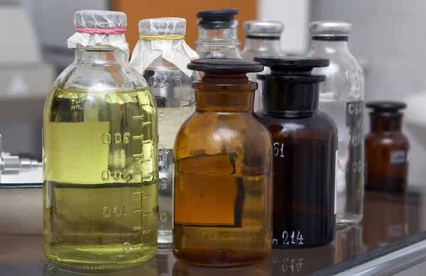 Bottles with medicinal solution - Stock Image - Everypixel