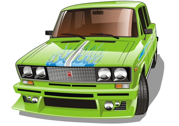 Vector cartoon truck hotrod — Stock Vector © mechanik #2458034