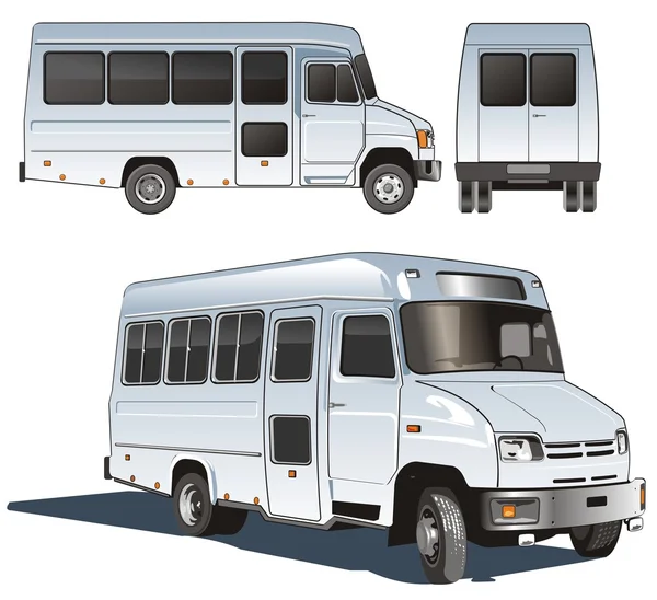 Vector urban passenger mini-bus — Stock Vector © mechanik #1812360