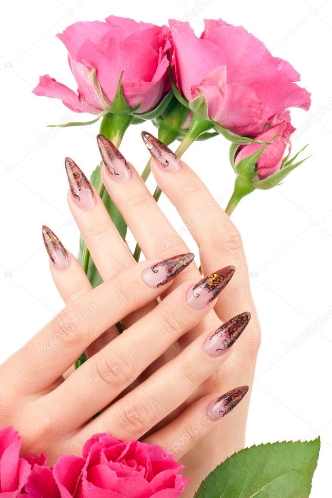 Closeup image of beautiful nails — Stock Photo © mihhailov #1763073